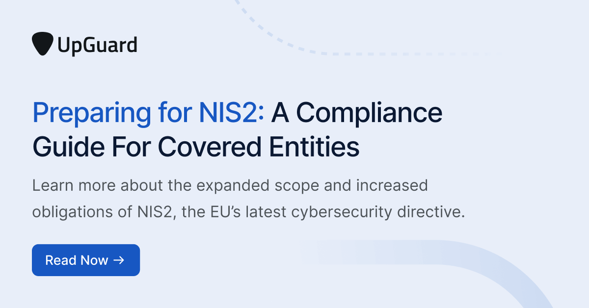 Preparing for NIS2: A Compliance Guide For Covered Entities | UpGuard